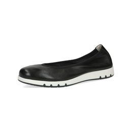Caprice Ballerina »Ballerinas Leder« Schwarz 37 37 Verschluss: Schlupfschuh