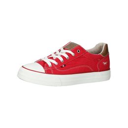 Mustang Shoes Sneaker »Sneaker Lederimitat/Textil« Rot 42 42 Verschluss: Schnürung