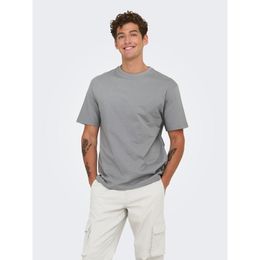 Only & Sons ONLY & SONS Rundhalsshirt »ONSFRED RLX SS TEE« Ultimate Grey S S T-Shirt von Only & Sons