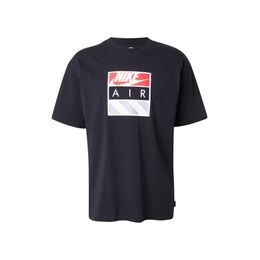 Nike Sportswear T-Shirt 'Air' Herren Gr&ouml;&szlig;e XL taubenblau / rot / schwarz / wei&szlig;