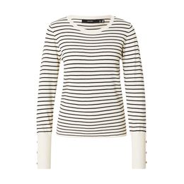 V&eacute;ro Moda Vero Moda Pullover 'Dory' Damen Gr&ouml;&szlig;e S ecru / schwarz