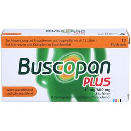 EurimPharm Arzneimittel Buscopan plus 10 mg/800 mg Suppositorien 12 St