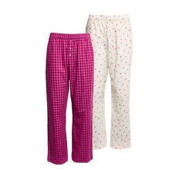 Marks & Spencer Marks & Spencer Pyjamahose Damen Gr&ouml;&szlig;e 5XL elfenbein / fuchsia Winterkleid
