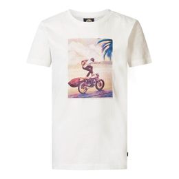 PETROL INDUSTRIES T-Shirt 'Highswide' Herren Gr&ouml;&szlig;e XL blau / lila / burgunder / wei&szlig;