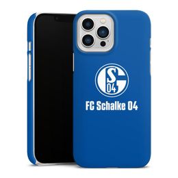 DeinDesign iPhone 13 Pro Max Handy Premium Case Smartphone Handyh&uuml;lle Schutzh&uuml;lle matt Fc Schalke 04 Official Licensed Product Logo Premium Case