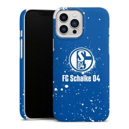 DeinDesign iPhone 13 Pro Max Handy Premium Case Smartphone Handyh&uuml;lle Schutzh&uuml;lle matt S04 Fc Schalke 04 Logo Premium Case