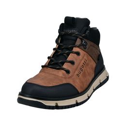 Bugatti Schn&uuml;rboots 'Samper' Herren Gr&ouml;&szlig;e 46 cognac / taupe / schwarz