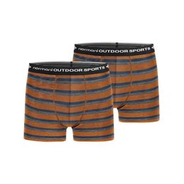 Normani Boxershorts Herren Gr&ouml;&szlig;e XXXL grau / orange / schwarz / wei&szlig;