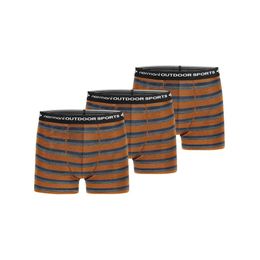 Normani Boxershorts Herren Größe M marine / mandarine / schwarz / weiß