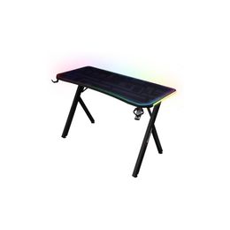 XROCKER Lumio Compact RGB - Gaming Schreibtisch mit RGB-Beleuchtung & Mousepad
