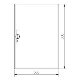 Hager Z&auml;hlerschrank,universZ 800x550x205,IP44 ZB12S)