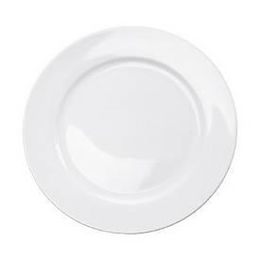 Speiseteller Heike, flach, Ø 24 cm, Porzellan, weiß, 6er-Set