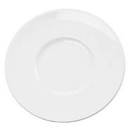 Kaffeeuntertasse Heike, Ø 15 cm, Porzellan, weiß, 6er-Set