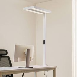 ARCCHIO LED-Büro-Klemmleuchte Logan, weiß, dimmbar, Sensor