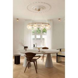 Nuura Wandleuchte Liila 1, IP44, Ø 14 cm, gold/klar
