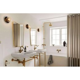 Nuura Wandlampe Liila 1 IP44 Ø 16 cm, schwarz/klar