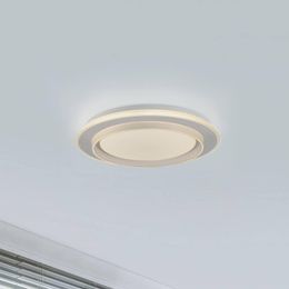 JUST LIGHT. LED-Deckenlampe Lago &Oslash; 40 cm wei&szlig; Fernbedienung