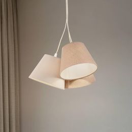 Maco Design Hängeleuchte Boho, 3-flammig, creme/beige, Jute