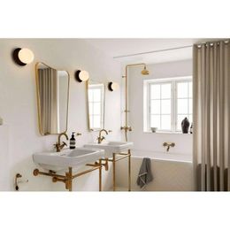 Nuura Wandleuchte Liila 1, Ø 16 cm, IP44, schwarz/opal