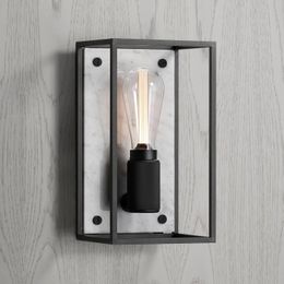 Buster + Punch Wandleuchte Caged Wall medium, Marmor wei&szlig;