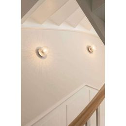 Nuura Liila 1 Wandleuchte, Ø 14 cm, IP44, silber/klar