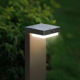 LED-Akku-Außenwegeleuchte 800104, anthrazit, IP44, Sensor