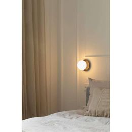 Nuura Wandleuchte Liila 1, Ø 14 cm, IP44 , schwarz/opal