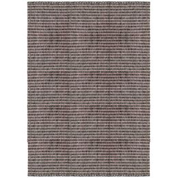 Teppich Pad "Wanted", pink, B:140cm H:6mm L:200cm, Baumwolle, Viskose, Wolle, Teppiche, handgewebt, meliert, gestreift, Wohnzimmer