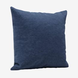 Kissenbezug WOLKENFELD "Flanell Baumwolle Kopfkissenbezug - Premium Kissenbezug", hellgrau, marine blau, B:80cm L:80cm, Flanell, Obermaterial: 100% Polyester, Kissenbezüge, Größe 80x80, 40x80 und 70x90 cm; versteckter Reißverschluss