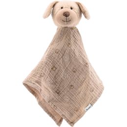 Schmusetuch Sterntaler "Hund Lucky, L", Baby, beige (sand), Musselin, Polyester, Schnuffeltücher