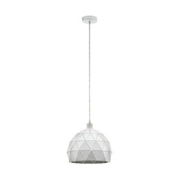 Eglo Hängeleuchte "ROCCAFORTE", weiß, 1, Ø 40cm H: 110, 1 Stk., Leuchten, Hängeleuchte - H110 x Ø40 cm - für Esszimmer, Küche, Wohnzimmer