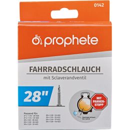 Fahrradschlauch Prophete "für Reifengröße 27/28"", schwarz, Fahrradschläuche, 48mm, Sclaverandventil (SV), 28 Zoll (71,12cm)