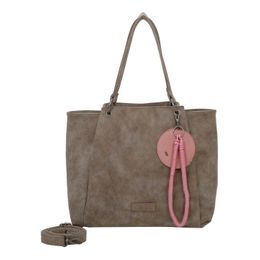 Henkeltasche Fritzi aus Preussen "Fritzi42N", Damen, Gr. B/H/T: 18cm x 33cm x 45cm, braun, Kunstfaser, unifarben, Taschen, aus veganen Materialien