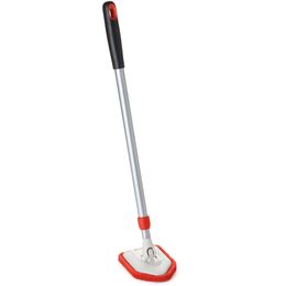 Bodenwischer-Set OXO GOOD GRIPS, orange, B:15cm L:117cm, Aluminium, Kunststoff, Reinigungs-Sets, ausziehbar, für Wannen und Fliesen