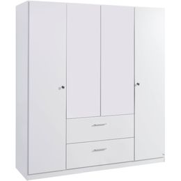 Drehtürenschrank Rauch "Kleiderschrank Schrank Garderobe Schlafzimmer Büroschrank BUCHHOLZ", weiß, B:180cm H:197cm T:54cm, Holzwerkstoff, Schränke, viel Stauraum, durchgehende Tür abschließbar MADE IN GERMANY