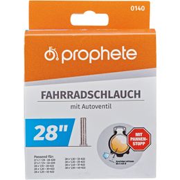 Fahrradschlauch Prophete "für Reifengröße 27/28"", schwarz, Fahrradschläuche, 48mm, Autoventil (AV), 28 Zoll (71,12cm)