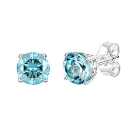 Paar Ohrstecker Vivance "375/- Gelbgold weiß rhodiniert Blautopas", weiß (weiß, hellblau), Ohrringe, Damen, one-size, Gold