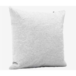 Kissenbezug WOLKENFELD "Flanell Baumwolle Kopfkissenbezug - Premium Kissenbezug", hellgrau melange, B:80cm L:80cm, Flanell, Obermaterial: 100% Polyester, Kissenbezüge, Größe 80x80, 40x80 und 70x90 cm; versteckter Reißverschluss