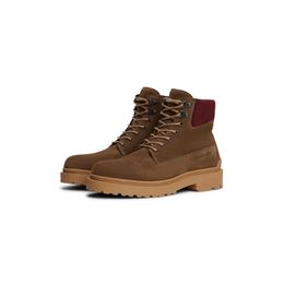 Tommy Jeans Herren Schn&uuml;rboots "TJM LACE UP BOOT SUEDE", Gr. 44dunkelbraun, Veloursleder, used, Schuhe, Blockabsatz, Outdoorboots, mit &Ouml;sen, im