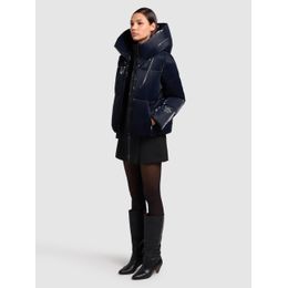Steppjacke Khujo "JACKE", Damen, Gr. L, midnight blau, 100% Polyester, unifarben, eingesetzt elastischer Bund mit Windstopper, Jacken