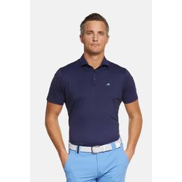 T-Shirt MEYER "Tiger", Herren, Gr. L, blau (navy), 90% Polyamid;10% Elasthan, unifarben, regular fit, V-Ausschnitt, gerader Abschluss, Shirts, aus nachhaltiger Herstellung, Golf
