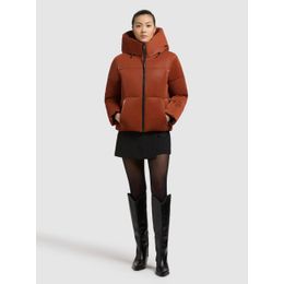 Steppjacke Khujo "JACKE", Damen, Gr. L, sienna braun, 100% Polyester, unifarben, eingesetzt elastischer Bund mit Windstopper, Jacken
