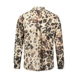 Longbluse Betty Barclay "Damen Longbluse langarm", Damen, Gr. 36, beige (beige, taupe), Obermaterial: 100% Viskose., figurumspielend normal, V-Ausschnitt, Blusen