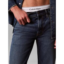 Slim-fit-Jeans Calvin Klein Jeans "SLIM TAPER JEANS", Herren, Gr. 32, Länge 32, sahara sand, Denim/Jeans, Obermaterial: 98% Baumwolle, 2% Elasthan, unifarben, slim fit lang, Jeans, Slim fit