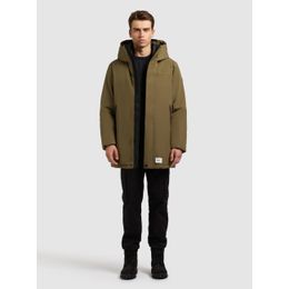 Anorak Khujo "JACKE", Herren, Gr. L, scrub grün, 85% Polyester, 15% Baumwolle, unifarben, eingesetzt elastischer Bund mit Windstopper, Jacken