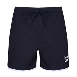 Badeshorts Reebok ""Lloyd"", Herren, Gr. S, N-Gr, blau (navy), Polyamid, unifarben, Badehosen Badeshorts, mit Kordelzug und elastischem Bund, mit Logo, mit Taschen, basic