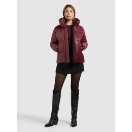 Steppjacke Khujo "JACKE", Damen, Gr. L, mahagoni rot, 100% Nylon, unifarben, eingesetzt elastischer Bund mit Windstopper, Jacken