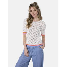 LIEBLINGSST&Uuml;CK LIEBLINGSST&Uuml;CK Damen Strickpullover "AjaL"110, sanftes wei&szlig;, Gr. 42, 100% Baumwolle, Pullover, aus 100% Baumwolle