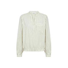 Levete Room Damen Blusentop "Levete Room Shirt LR-NINETTE"l101c, star weiß combi, Gr. S, Obermaterial: 50% Baumwolle, 40% Polyester, 10% Nylon, Blusen