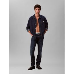 Slim-fit-Jeans Calvin Klein Jeans "SLIM JEANS", Herren, Gr. 33, Länge 34,Wintermode,Streetwear, glory days, Denim/Jeans, Obermaterial: 98% Baumwolle, 2% Elasthan, slim fit lang, Jeans, Slim fit
